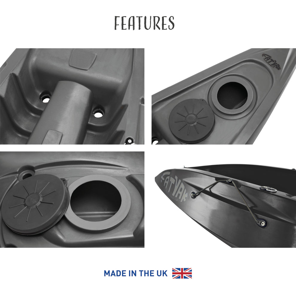 THE ODYSSEY X FATYAK 'KAAFU' RECYCLED MARINE PLASTIC KAYAK (SINGLE SEA ...